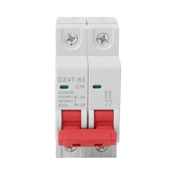 Dc Circuit Breaker 500V 2 Pole Double Mcb Solar Pv 10 16 20 32 40 63 ...
