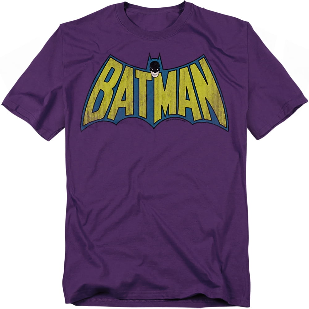 DC Comics T-Shirt Classic Batman Logo Distressed Unisex Graphic Tee For ...