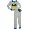 Dc Comics Batman Grey Cotton Tight Fit Pajama Set(Little Boys & Big ...