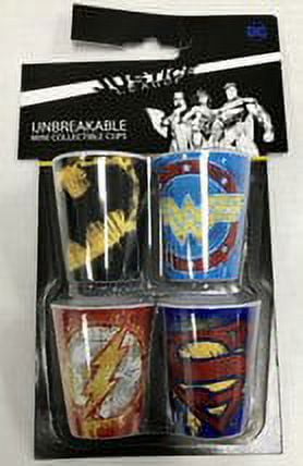 Dc Comics Dc 4pc Shot Glass Set - Walmart.com