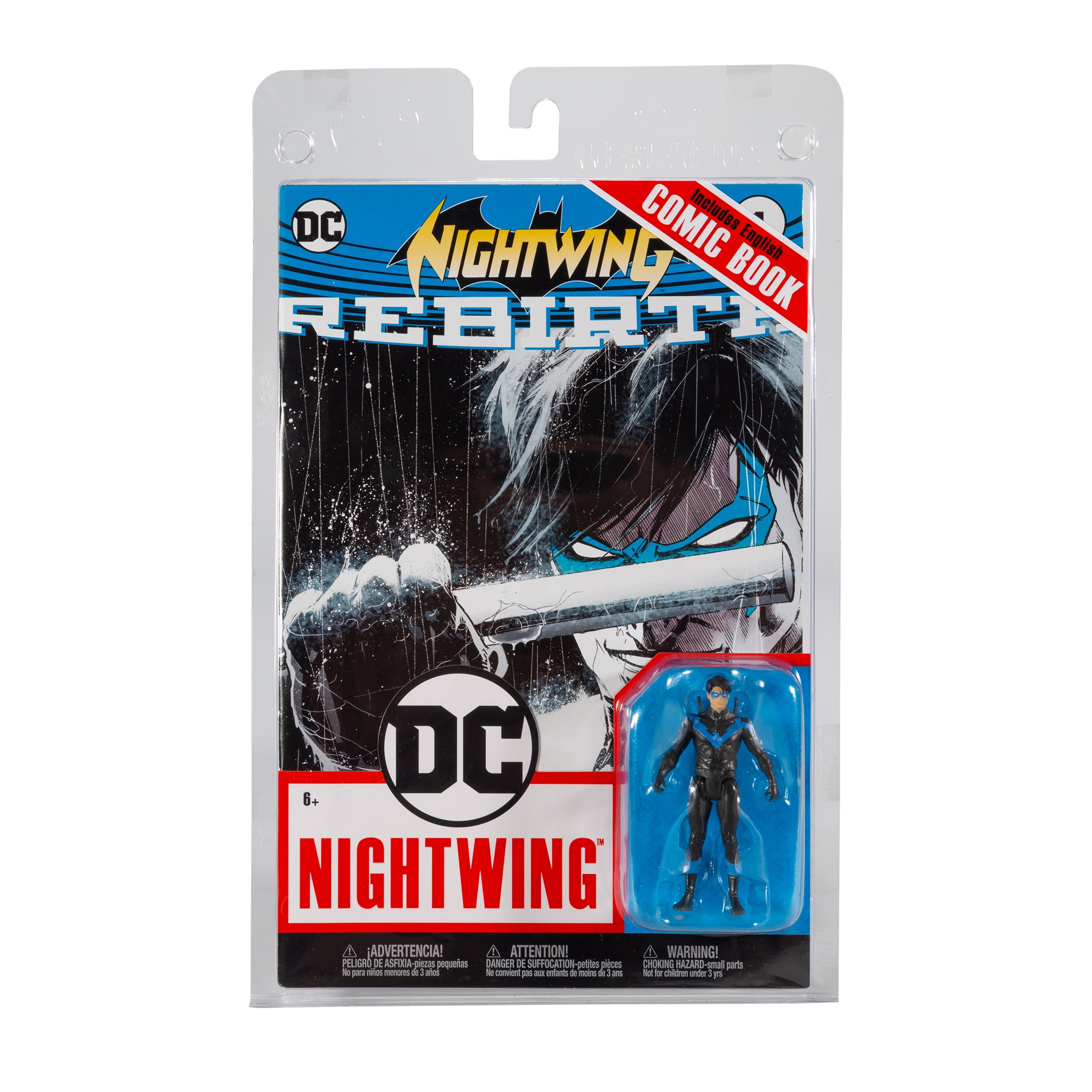 DC Direct - Nightwing Action Toy Figure with Comic, 3in, DC Rebirth ...