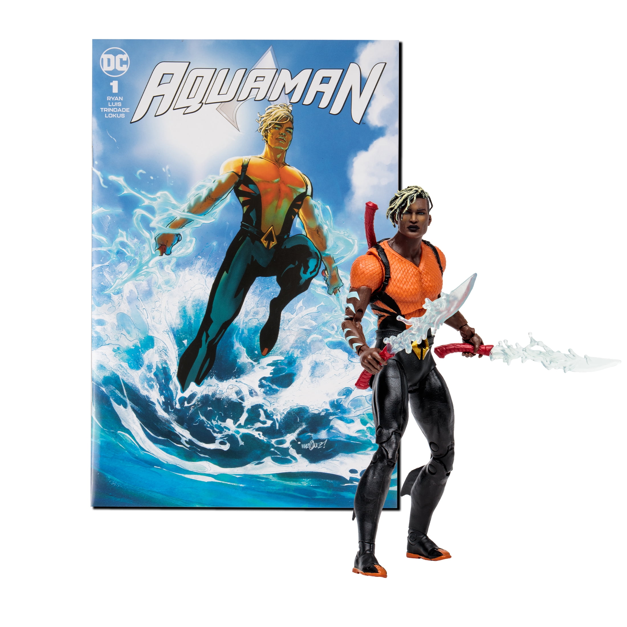 DC Direct Aqualad 7in Action Toy Figure with Comic - Aquaman WV3 ...