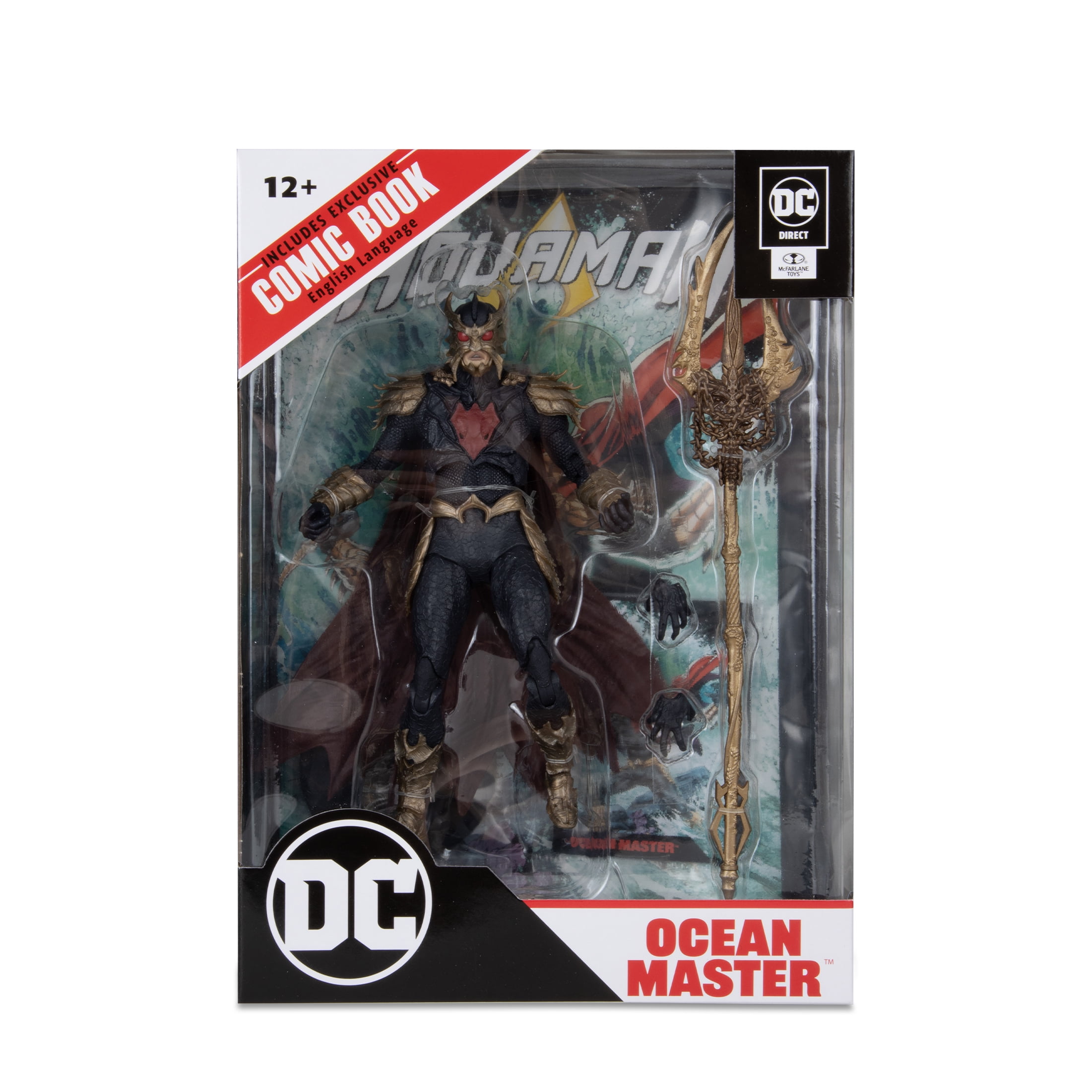 DC Comics Ocean Master Figure, 7-Inch Scale, Includes Trident and Comic ...