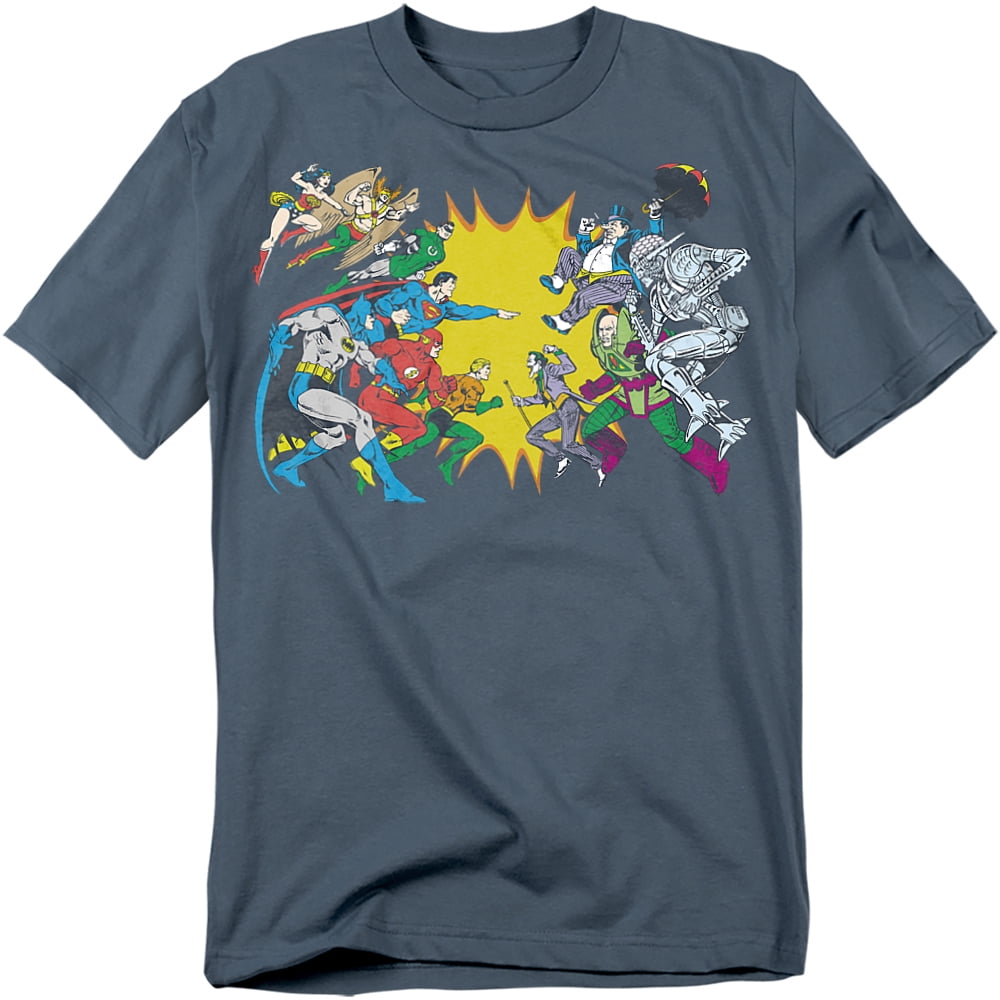 DC Comics T-Shirt Face Off Unisex Graphic Tee For Men & Women - Walmart.com