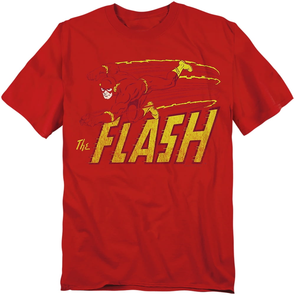 DC Comics Flash T-Shirt Flash Speed Distressed Unisex Graphic Tee For ...