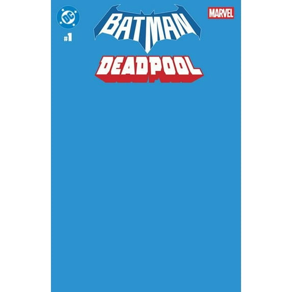 Dc Marvel Batman Deadpool #1 (one Shot) Cvr U Blue Blank Card Stock Var ...