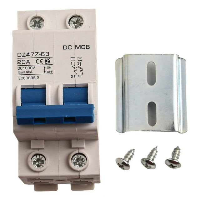 Dc Miniature Circuit Breaker 2 Pole 1000V 32 Amp Isolator Dc Disconnect Switch - Walmart.com