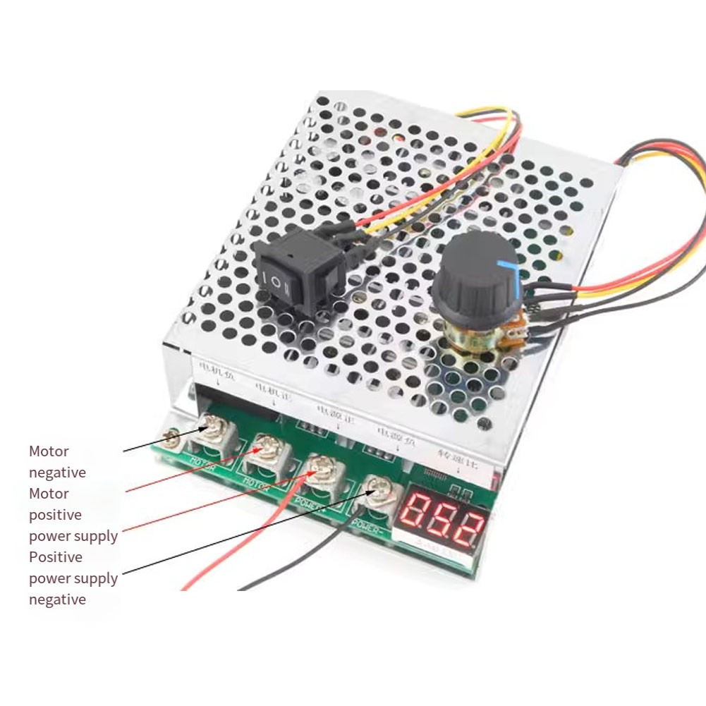 Dc Motor Speed Controller With Digital Display Reversible Switch Dc10-55V 100A YIWEI - Walmart.com