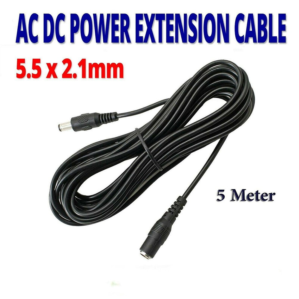 Dc Power Supply Extension Cable 12V For Cctv Camera/Psu 1/2/3/5/10Meter Lot 5Meter - Walmart.com