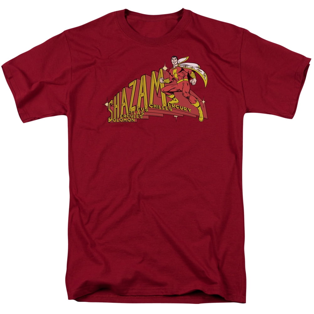 DC Comics Men's Shazam! T-shirt Cardinal - Walmart.com