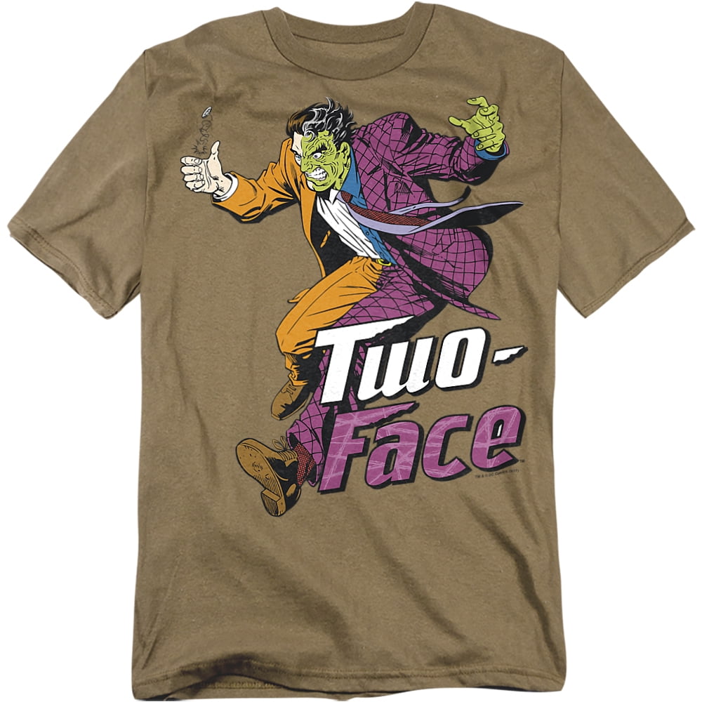 DC Comics T-Shirt Two Face Unisex Graphic Tee For Men & Women - Walmart.com