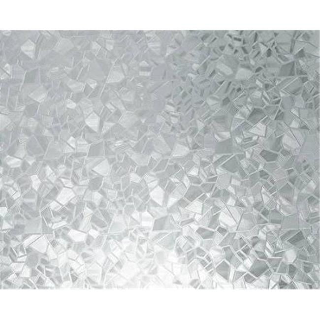 Dc-fix 338-0019 17 x 59 in. Static Cling Window Film, Splinter ...