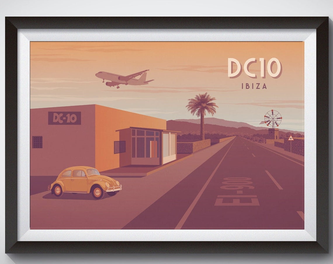 Dc10 Nightclub Poster, Ibiza, Spain, Clubbing, Superclub, Circoloco ...