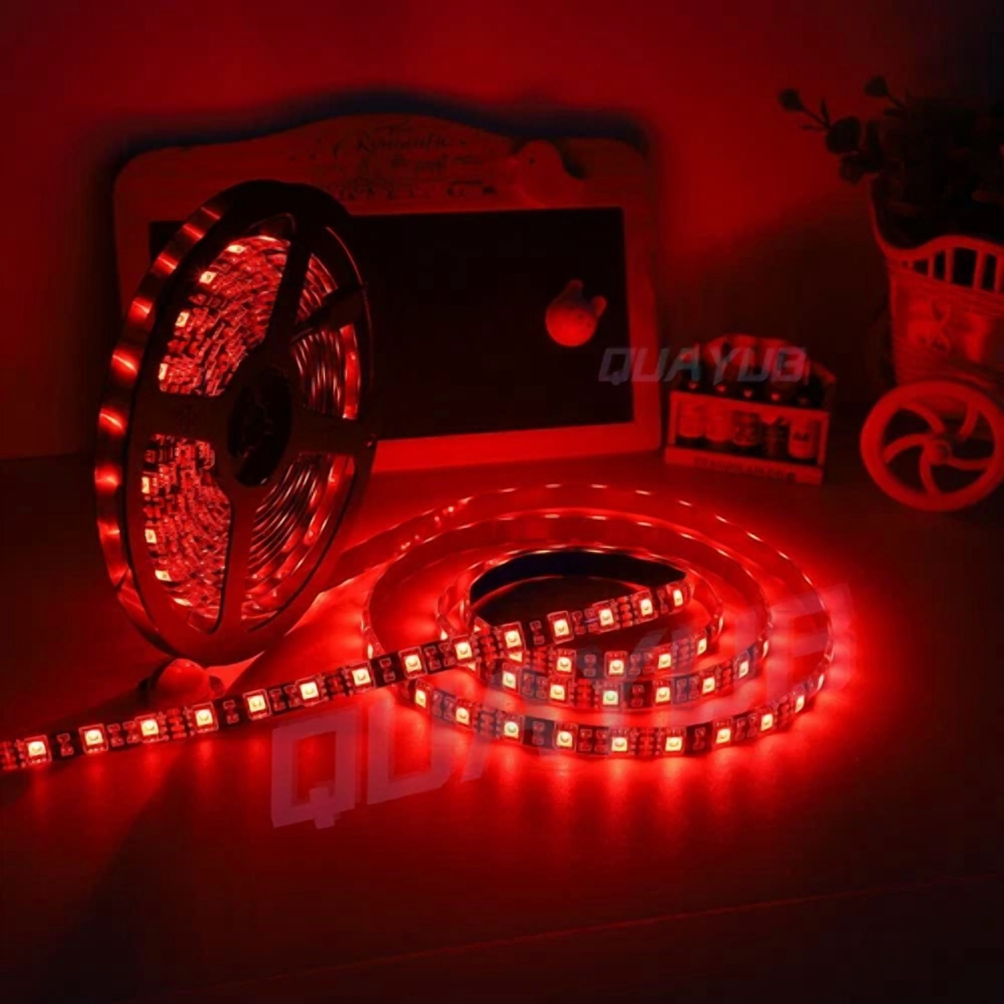 Dc12V 16.4Ft Smd 2835 Rgb Red Waterproof 300Led Flexible Tape Strip ...