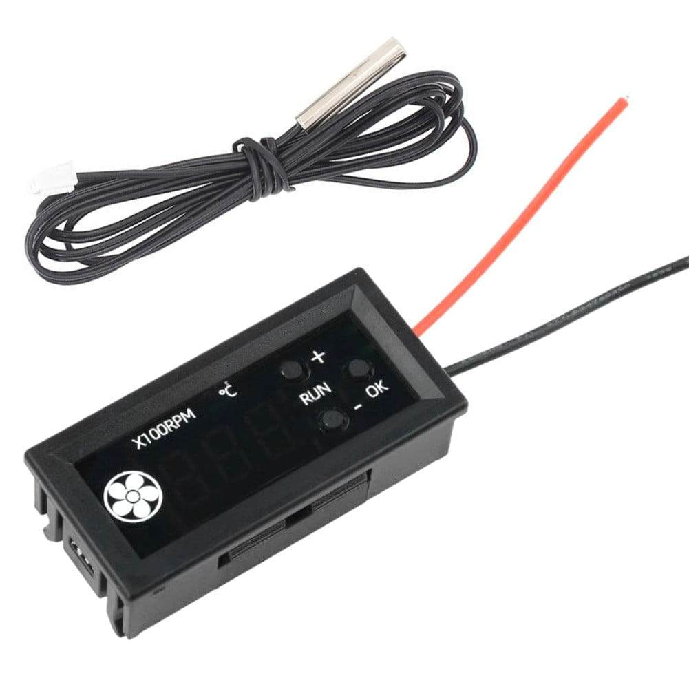 Dc12V Fan Temperature Controller With For Pwm Fan Speed Control And ...