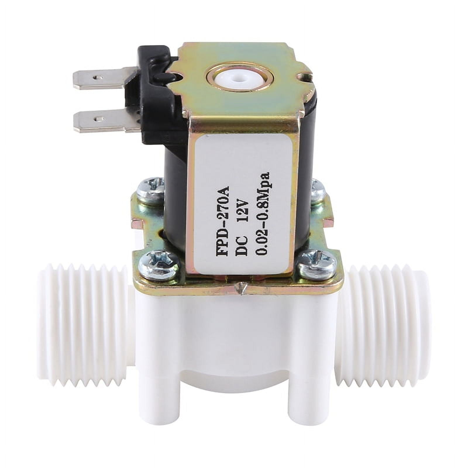 Dc12V Normally Closed Water Solenoid Valve G1/2-Inch Plastic Electrical ...