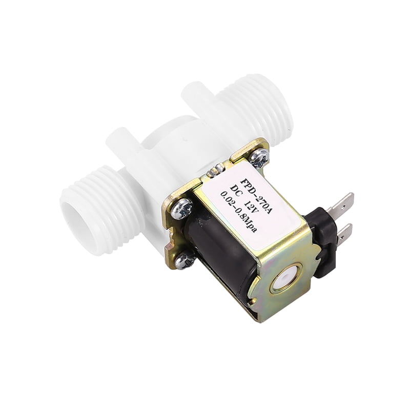 Dc12V Normally Closed Water Solenoid Valve G1/2-Inch Plastic Electrical ...