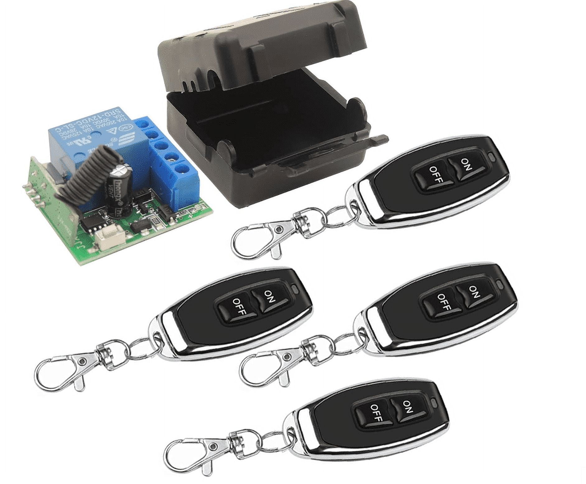 Dc12V Remote Control Switch Relay Receiver With Transmitter For Devices ...