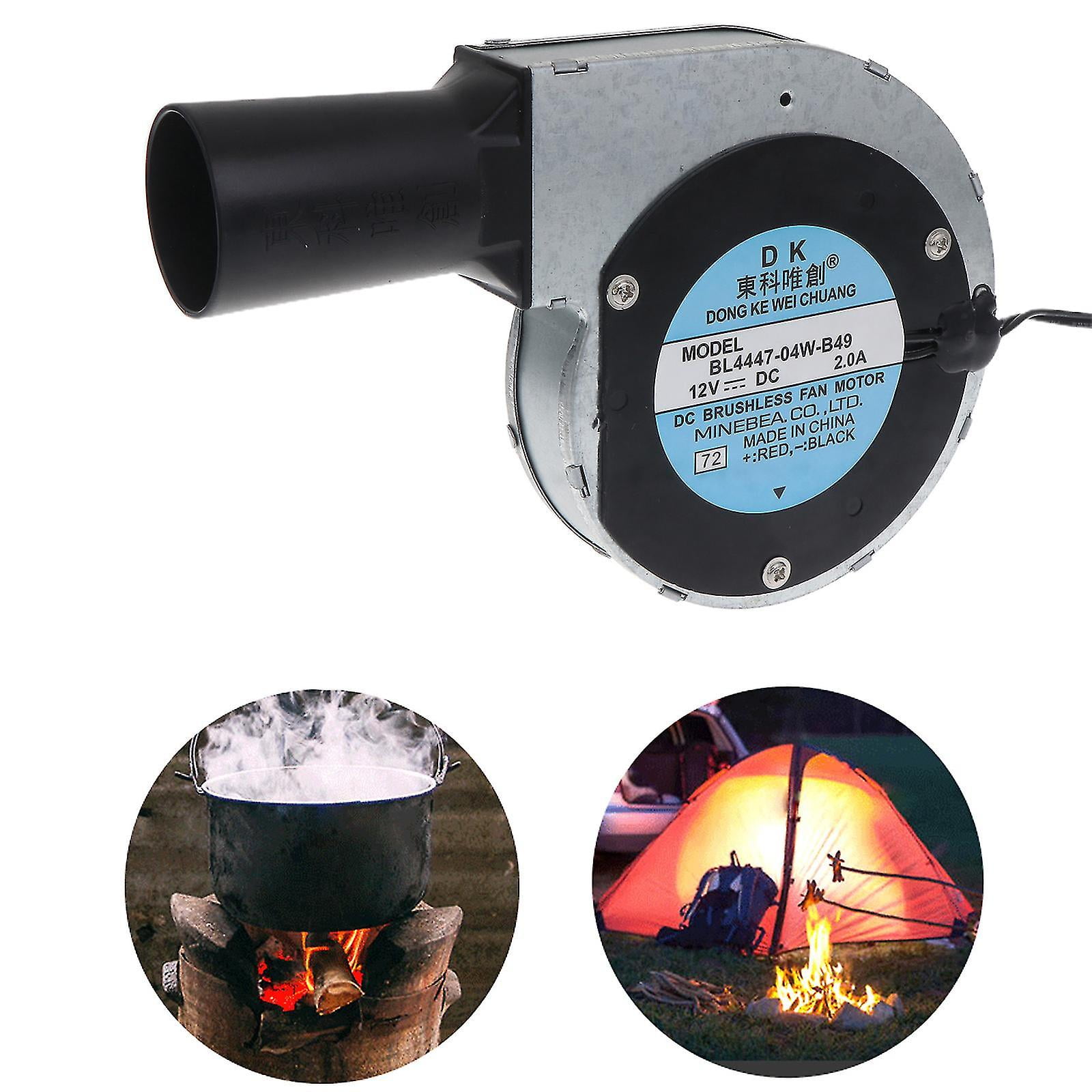 Dc12v 2a Bbq Blower Fan Charcoal Chimney Starter Cooling Fan Electric ...