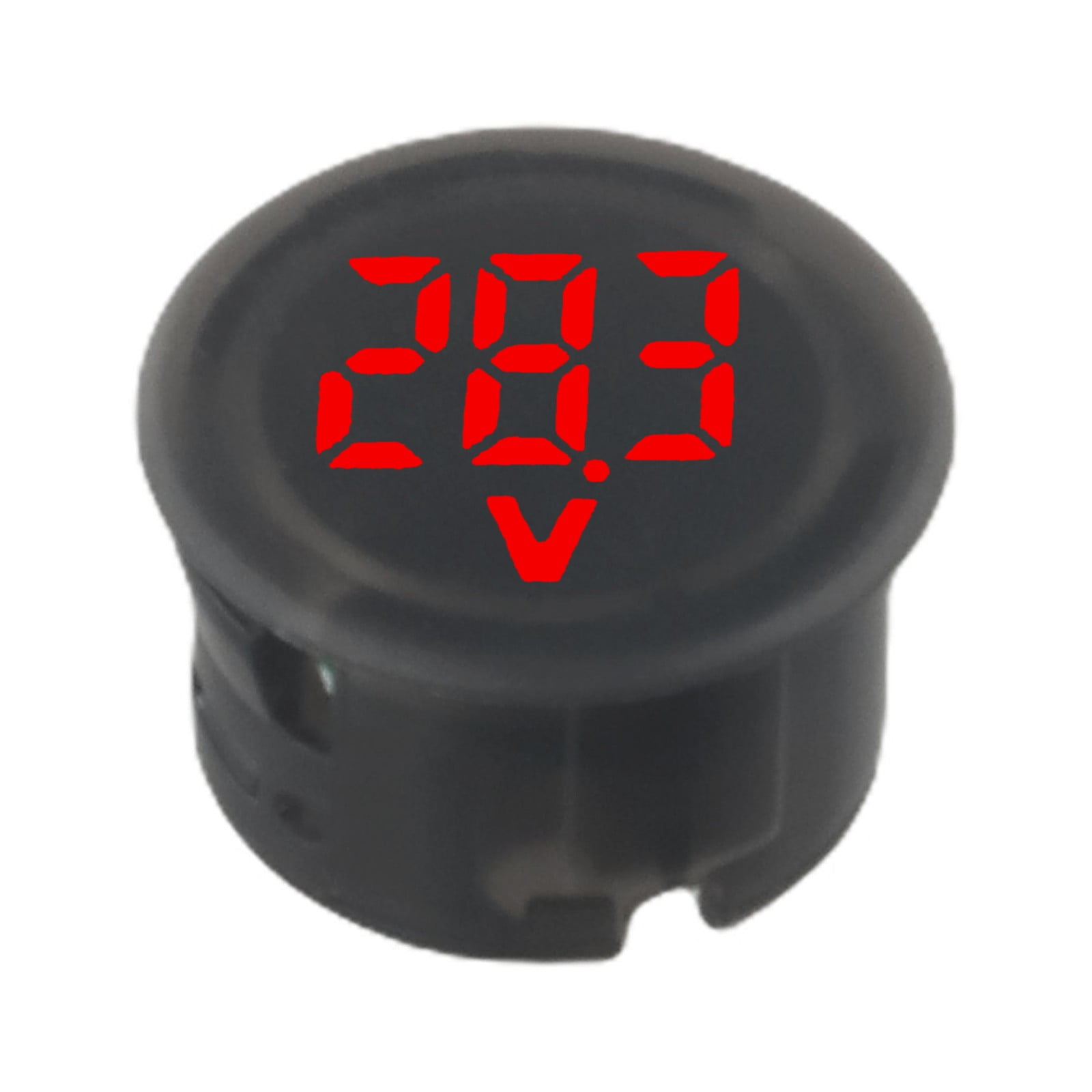 Dc4-100V Round 2Wire Car Voltmeter Led Digital Display Voltage ...