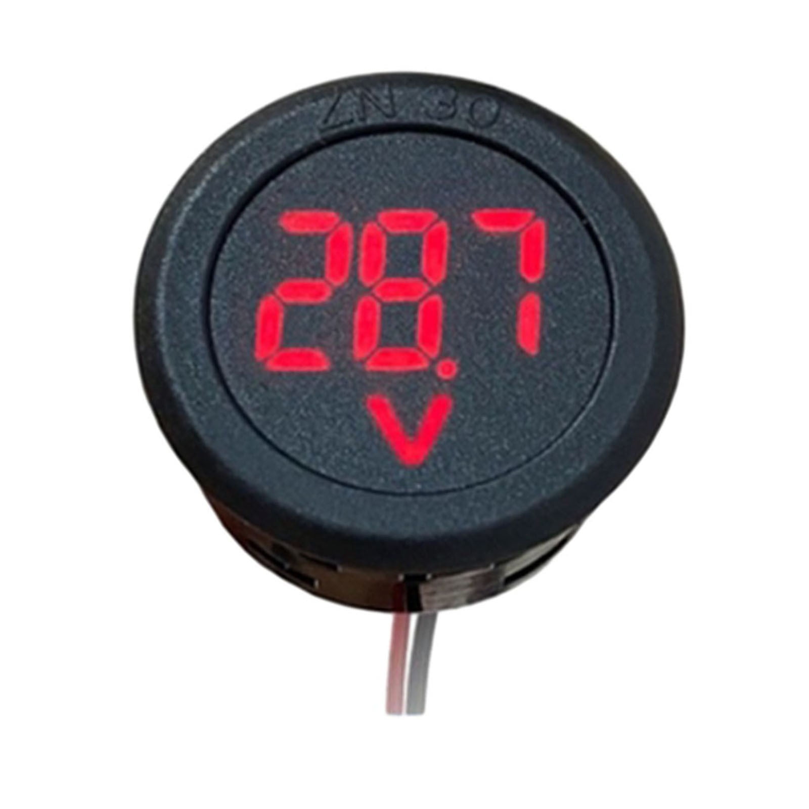 Dc4-100V Round 2Wire Car Voltmeter Led Digital Display Voltage ...