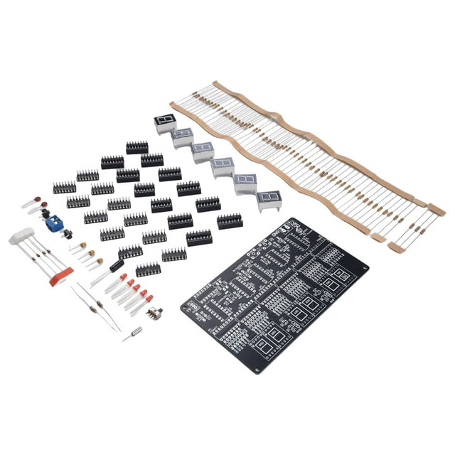Dc4.5-5.5V 6-Bit Digital Circuit Clock Kit for Teaching Training Soldering Parts - Walmart.com