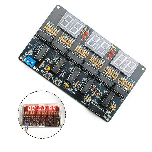 DC4.5-5.5V 6-bit Digital Circuit Clock Kit for Teaching Training ...