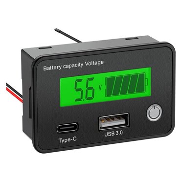 KGOTA Battery Capacity Indicator Dc 8-100V Battery Capacity Percentage ...