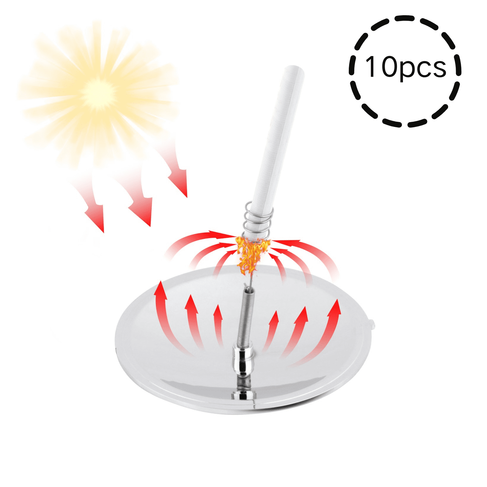 DcGZvy 10Pcs Camping Lighters Fire Starters Solar Fire Spark Starter ...