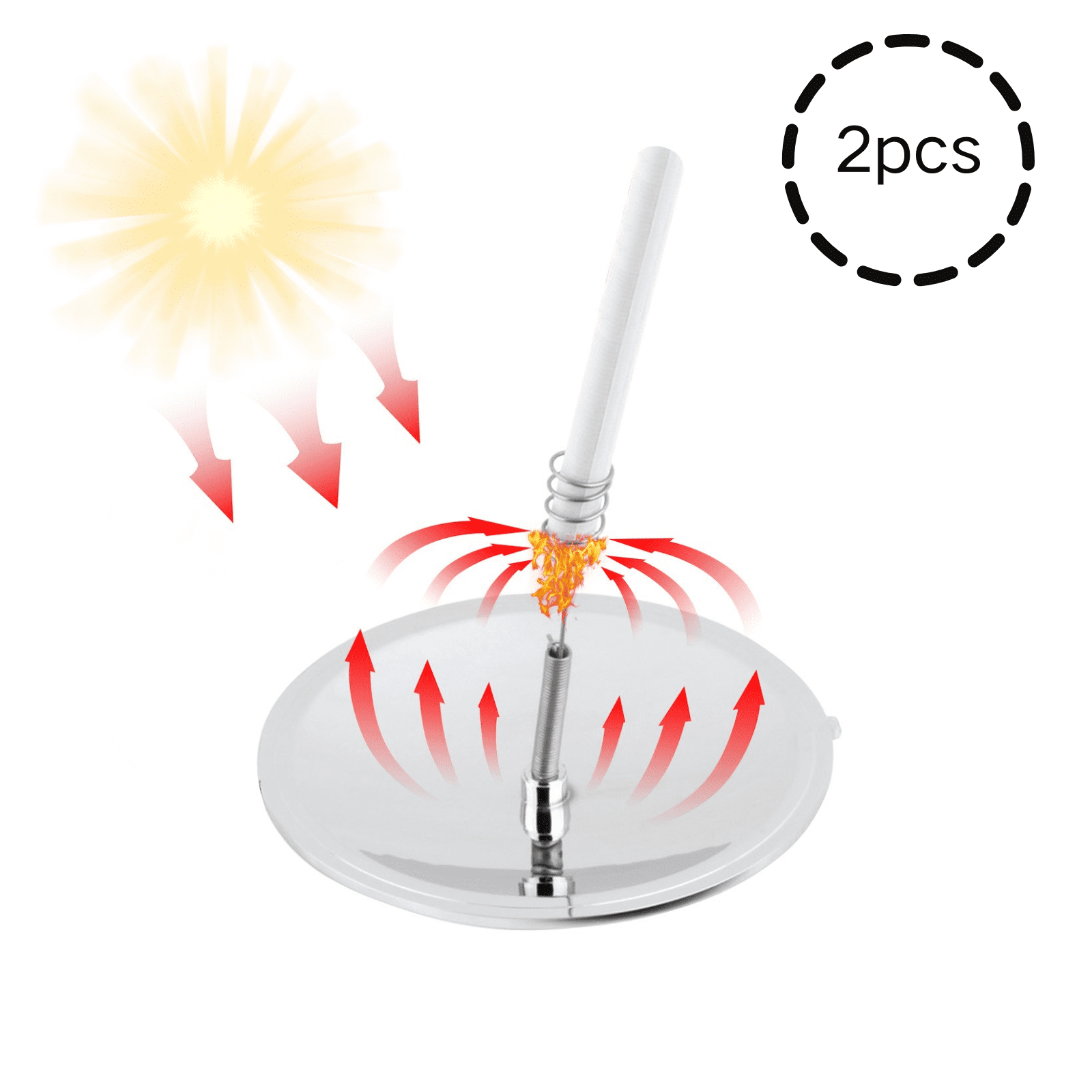 DcGZvy 2Pcs Camping Lighters Fire Starters Solar Fire Spark Starter ...