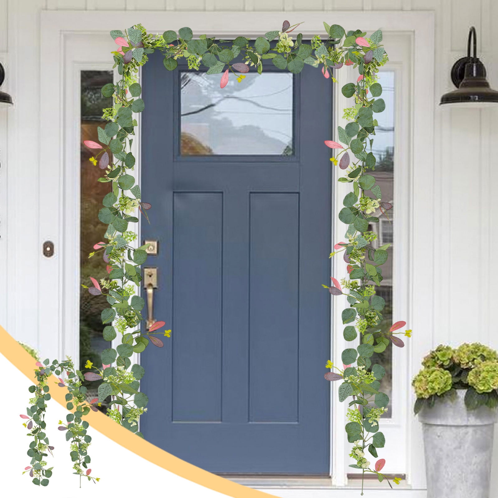 DcGZvy Artificial Garland 5.91 ft Artificial Rattan Fake Flower Rattan ...