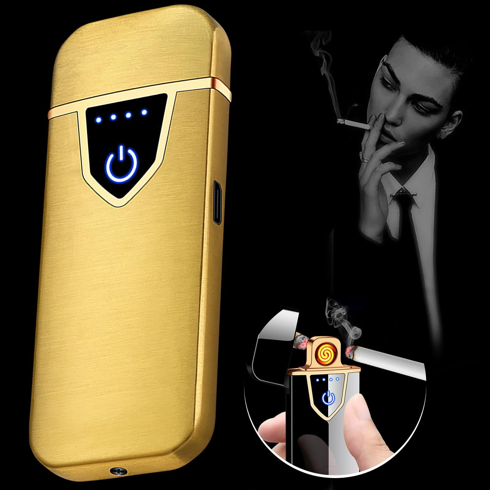 DcGZvy Cigar Lighter Cool Lighter Electric Lighters Flameless Lighter ...
