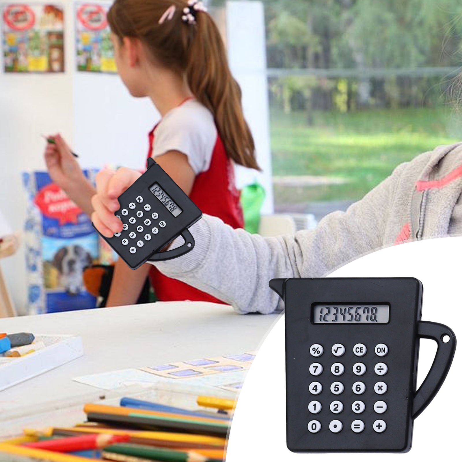 DcGZvy Cute Calculator Small Calculator 8 Digit Display Office ...