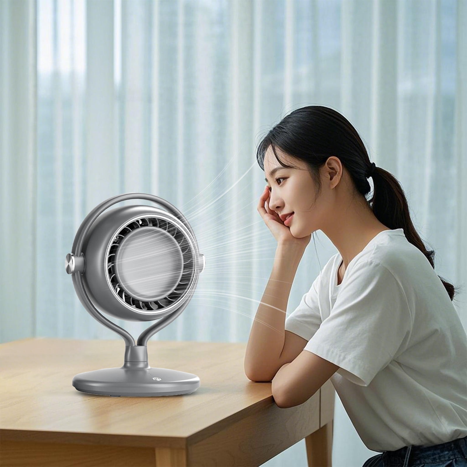 DcGZvy Desk Fan Small Quiet Fan for Room Portable Desk Fan Office ...