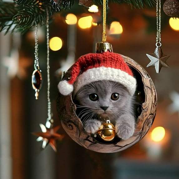 DcGZvy Forest Animals Christmas Ornaments, Small Christmas Tree ...