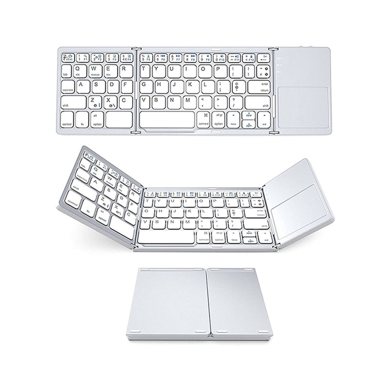 DcGZvy Office Supplies Foldable Bluetooth Keyboard Pocket-Sized Travel ...