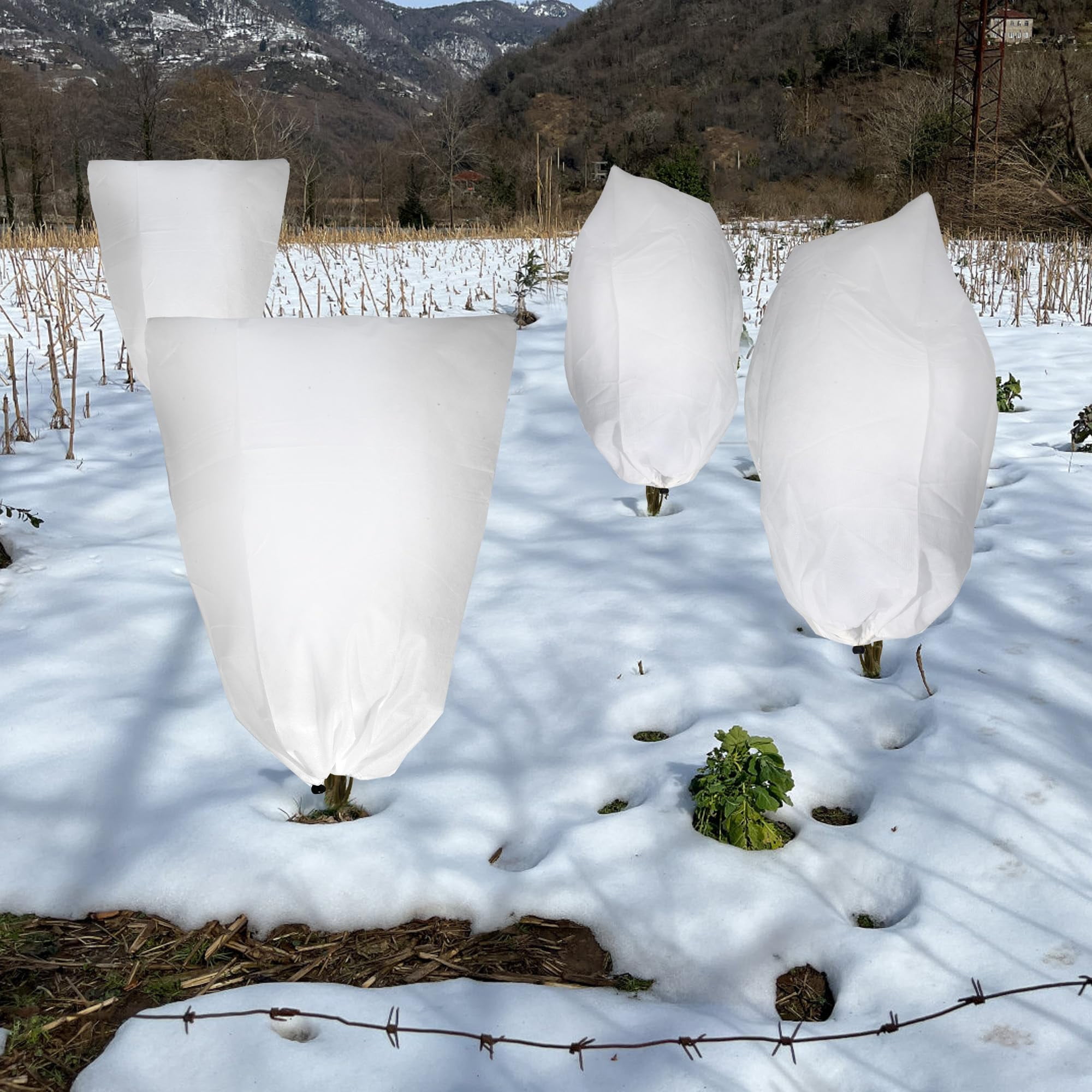 DcGZvy Plant Covers Set of 2 Freeze Protection, Plant Winter Protection ...