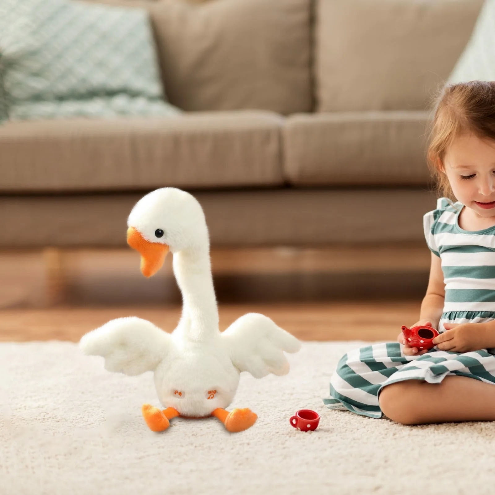 DcGZvy Soft Toys Cute Stuffies with Recording Of Singing And Dancing ...