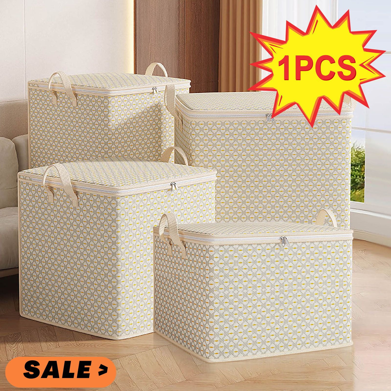 DcGZvy Storage Containers, Clothing Storage Bins with Lids, 35x25x20cm ...