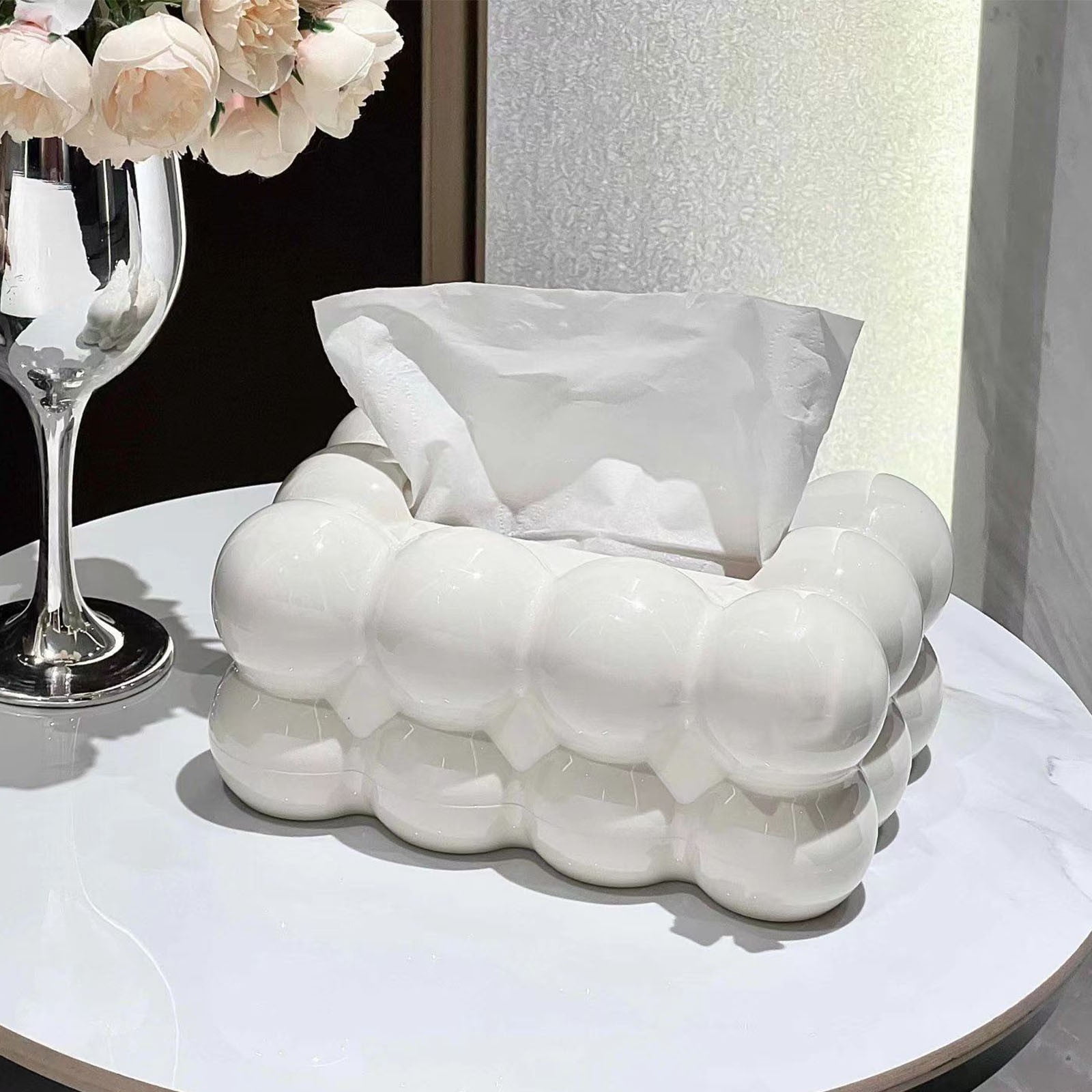 DcGZvy Tissue Box Cover Tissues Cube Box Tissue Box Holder for ...