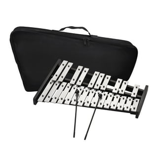 Dcenta 30 Note Foldable Glockenspiel Xylophone with Wood Base, 2 ...