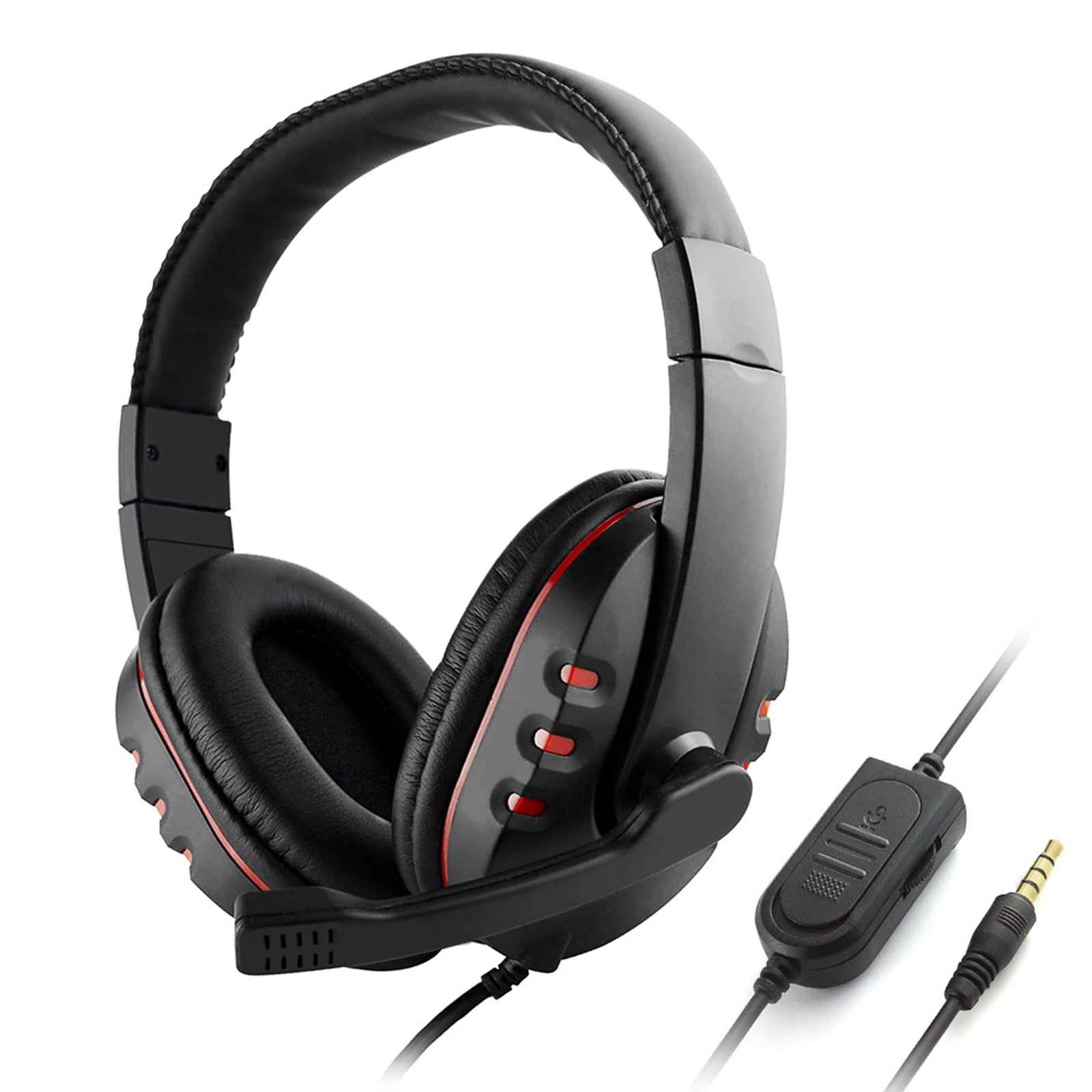 Dcenta 3.5mm Wired Gaming Headphones over Ear Game Headset with ...