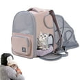 Dcenta Cat Backpack Carrier, Expandable Pet Carrier Backpack with ...