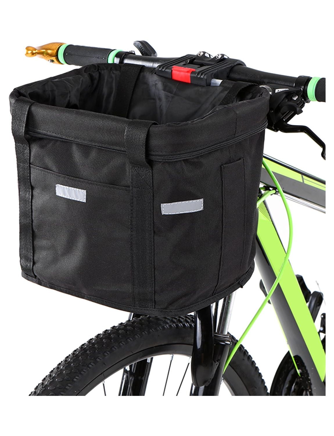 Dcenta Folding Small Pet Cat and Dog Carrier, Front Removable Bicycle ...