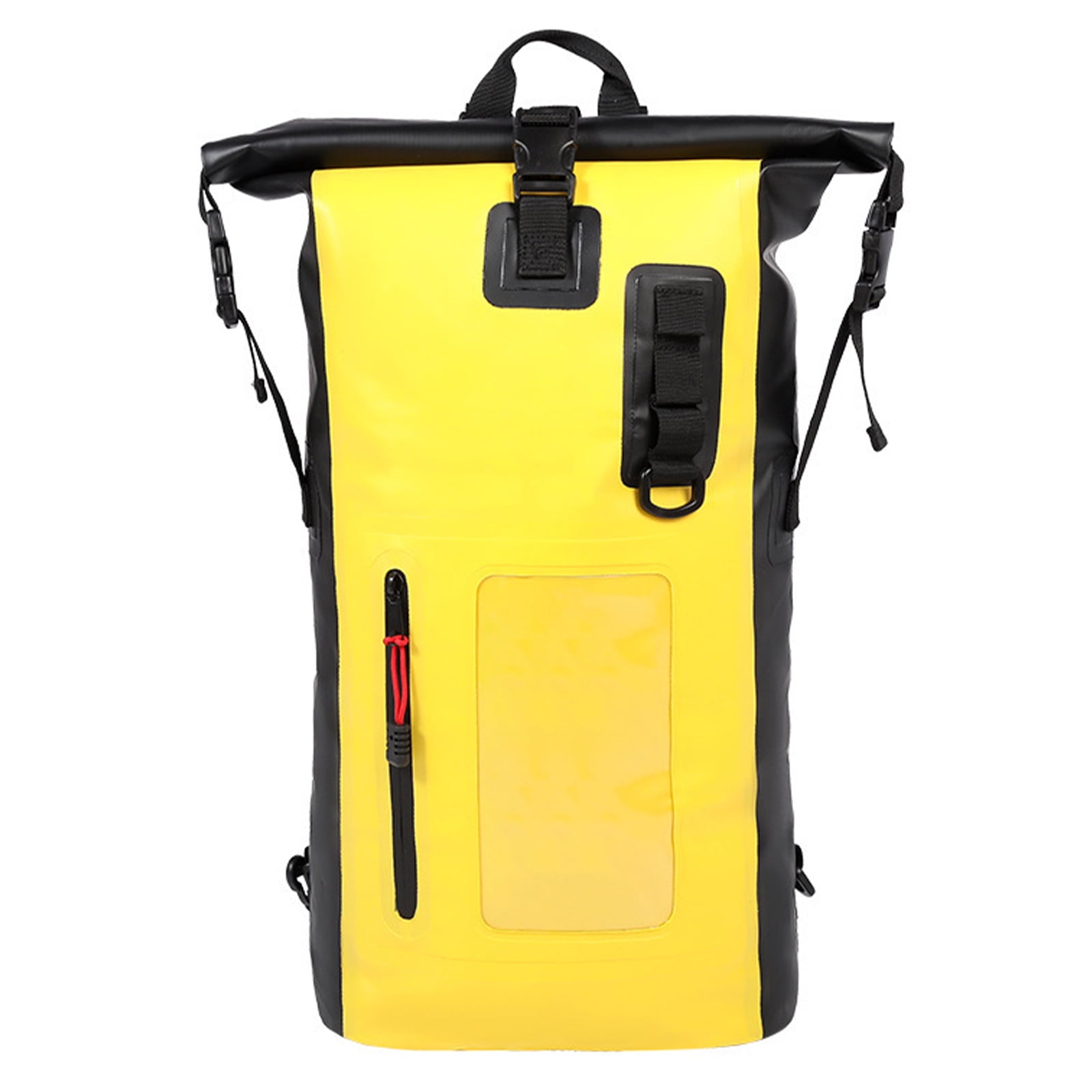 Dcenta Roll Closure Swim Bag Backpack with Front Zipper Pocket ...