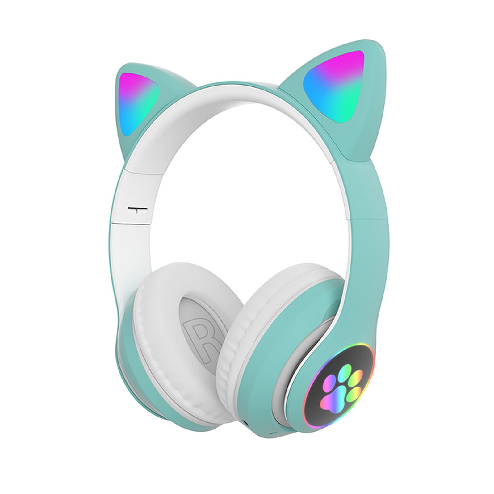 Dcenta Stn-28 Over Ear Music Headset Glowing Cat Ear Headphones ...
