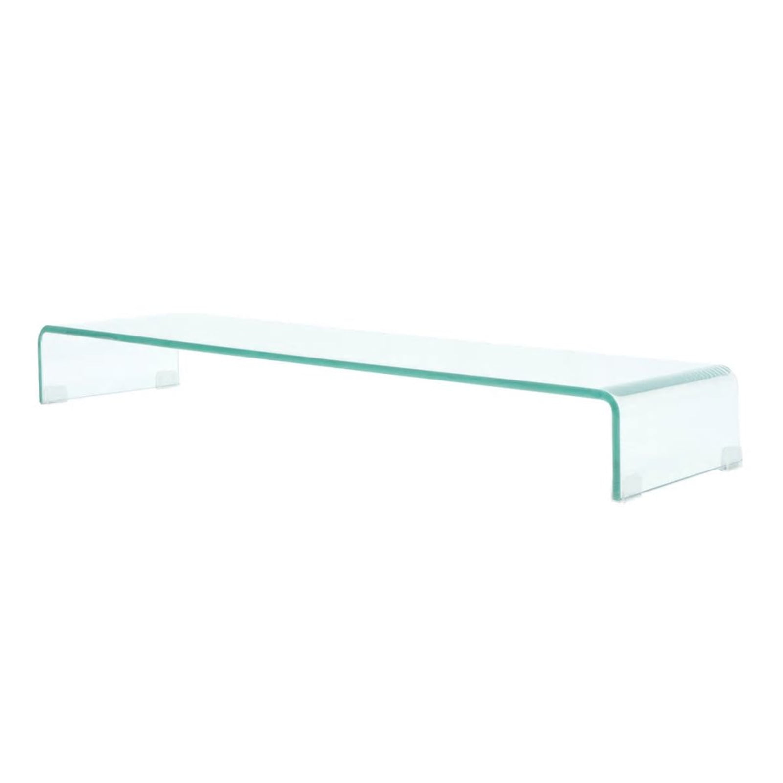 Dcenta TV Stand / Riser Glass Clear 39.4"x11.8"x5.1" - Walmart.com