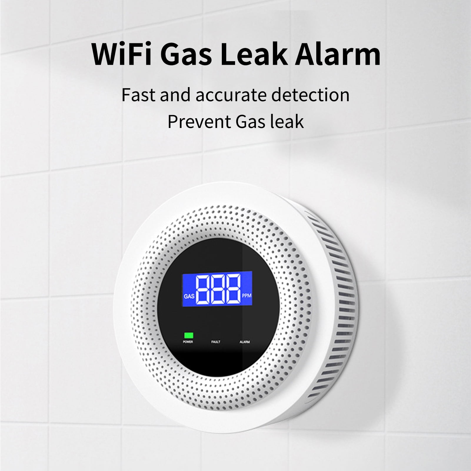 Dcenta WiFi Gas Leak Alarm Sensor for Natural Gas Biogas Methane ...