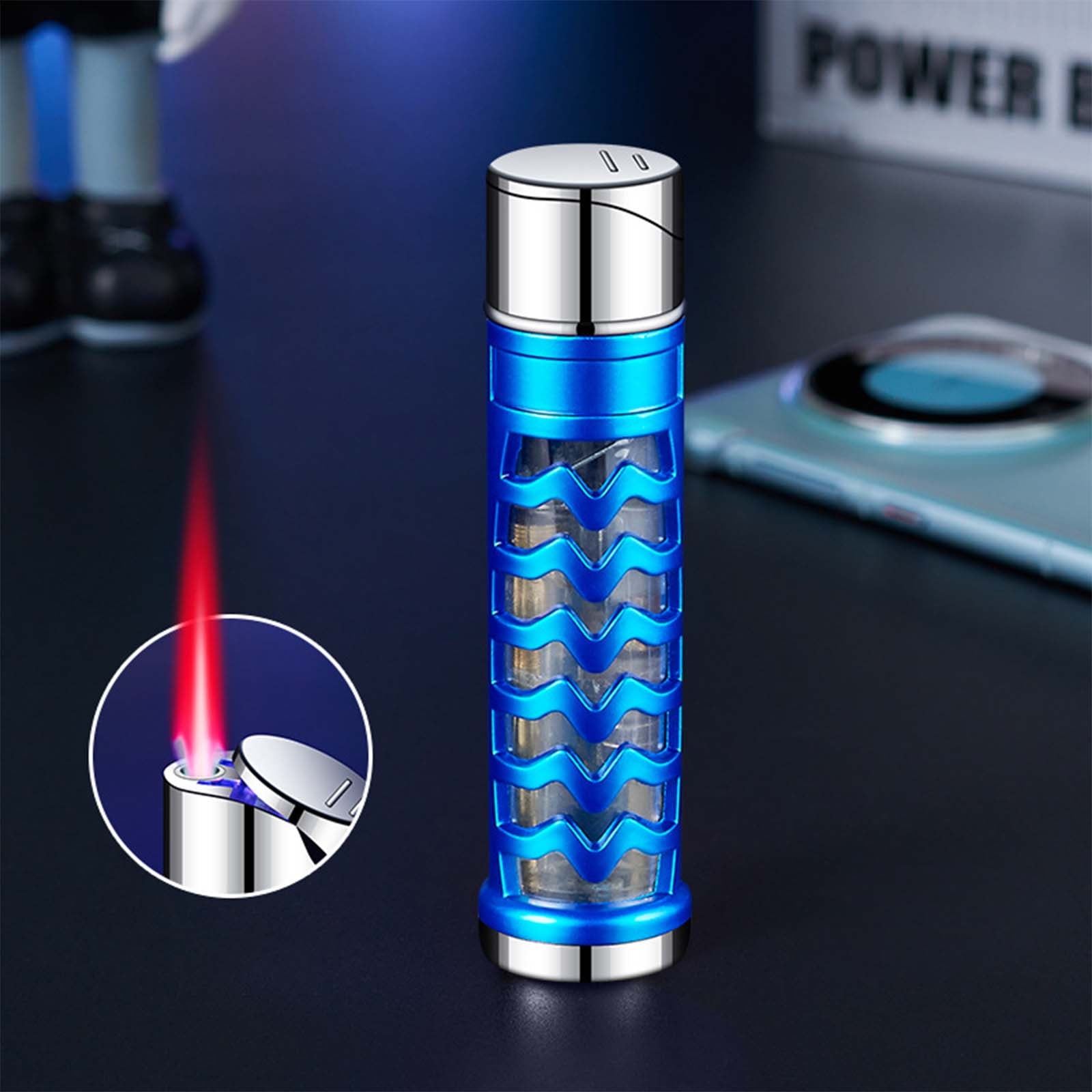 Dcgzvy Cool Lighters Windproof Lighters Jet Flame Torch Lighters Gifts ...