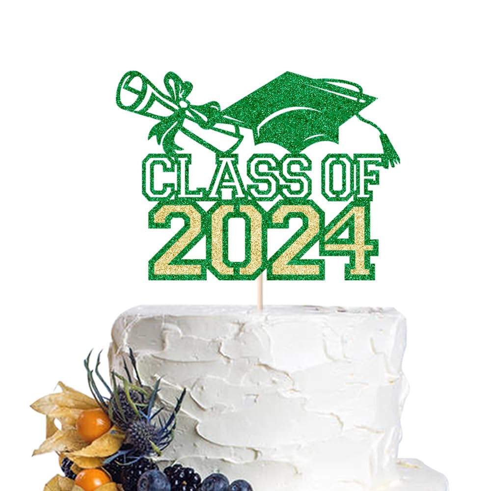 Dcokska Class of TWE5 2024 Cake Topper， 2024Graduation Happy Cake ...